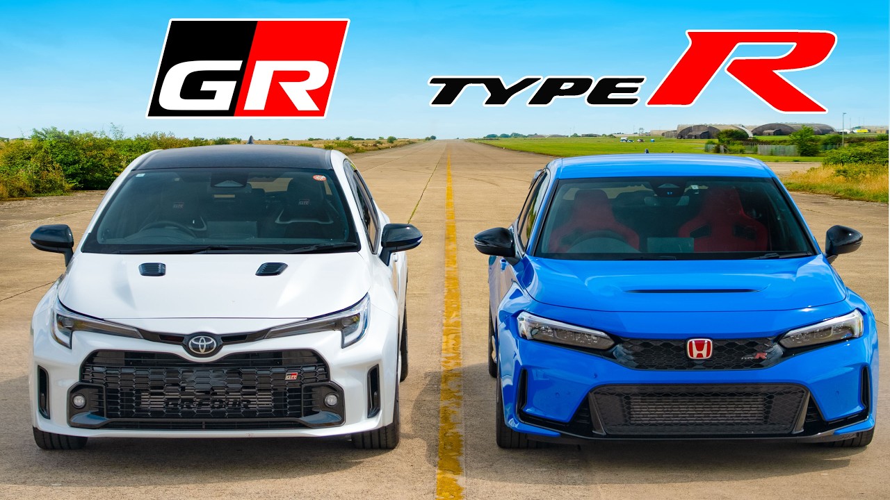 Toyota GR Corolla v Honda Civic Type R: DRAG RACE - Turbo and Stance