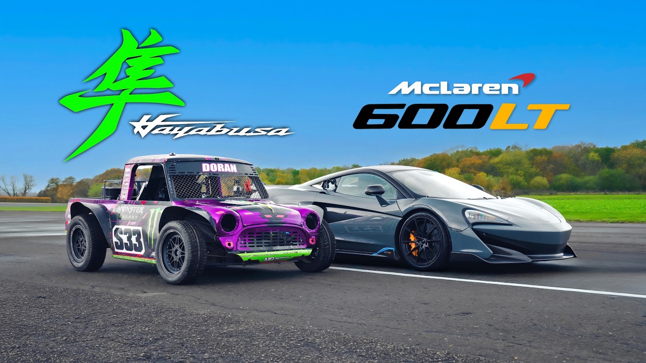 TUNED MCLAREN vs PRO DRIVERS 500HP HAYABUSA MINI - Turbo and Stance