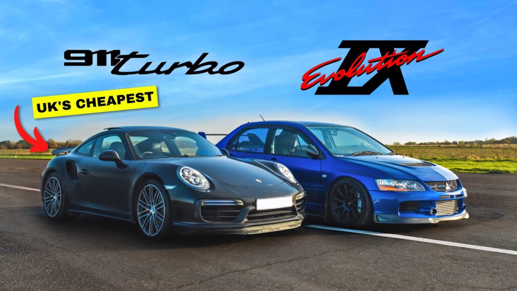 911 Turbo S vs evo - Turbo and Stance